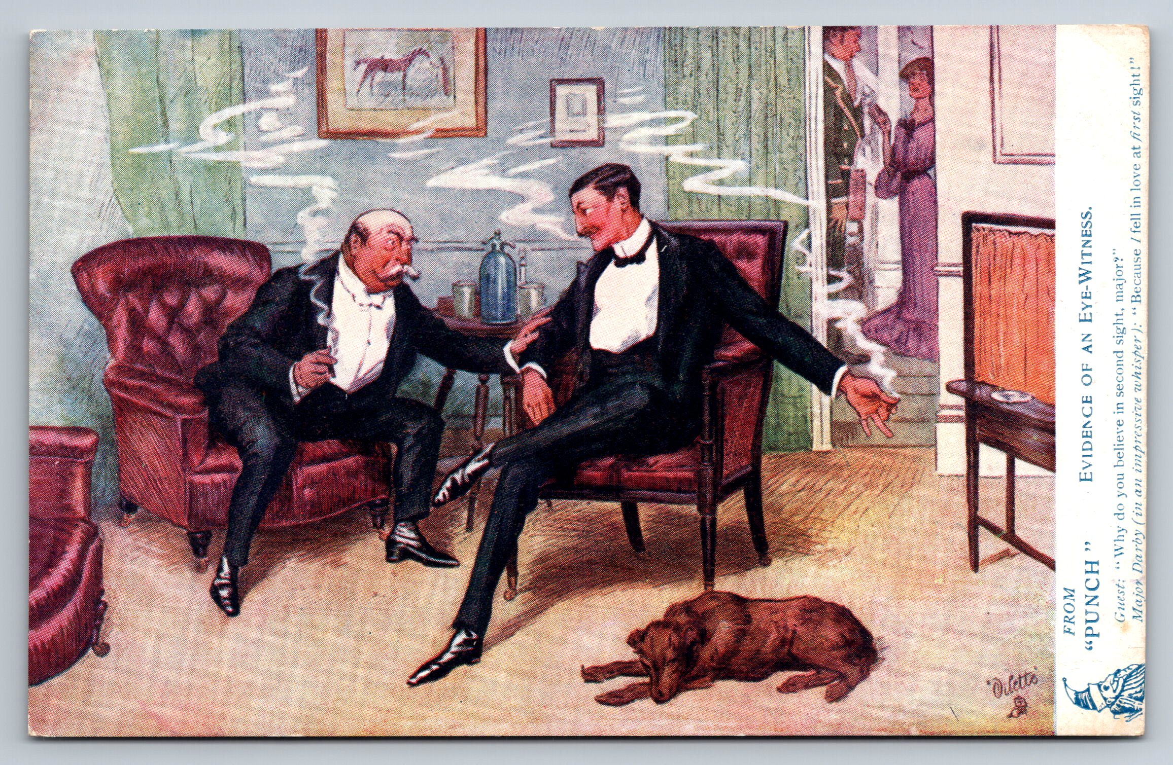 Evidence of an Eye‑Witness – A Humorous Tuck Oilette Postcard ...